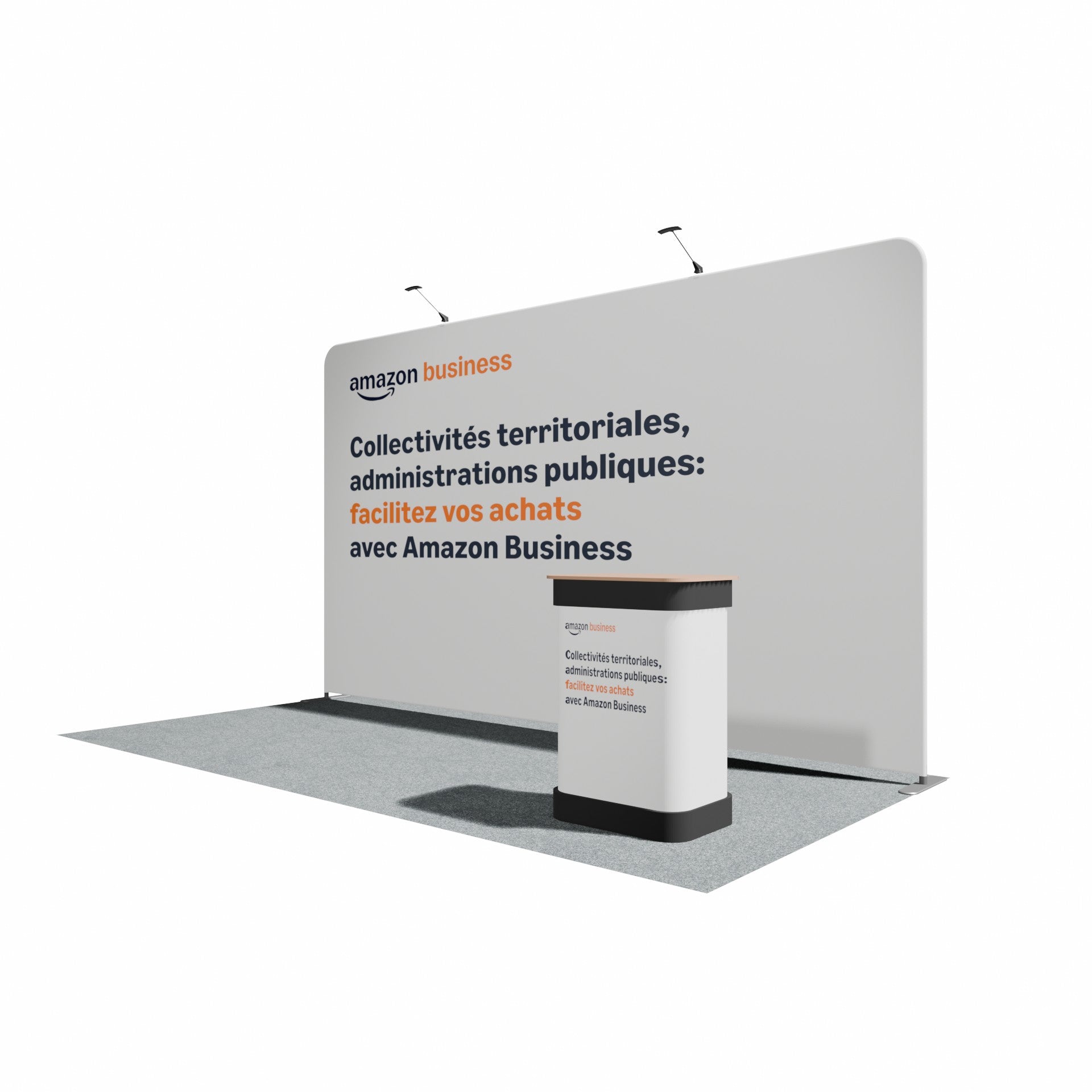 4000mm Fabric Display Stand - Straight – Rollupbanner